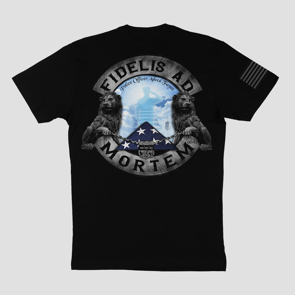 FIDELIS AD MORTEM - 66 PCT. FAYAZ MEMORIAL TRIBUTE T-SHIRT – MIDNIGHT ...