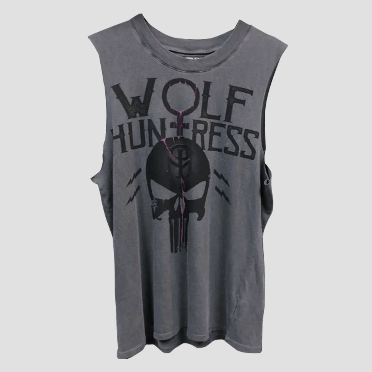 WOLF HUNTRESS MUSCLE TANK – MIDNIGHT PLATOON