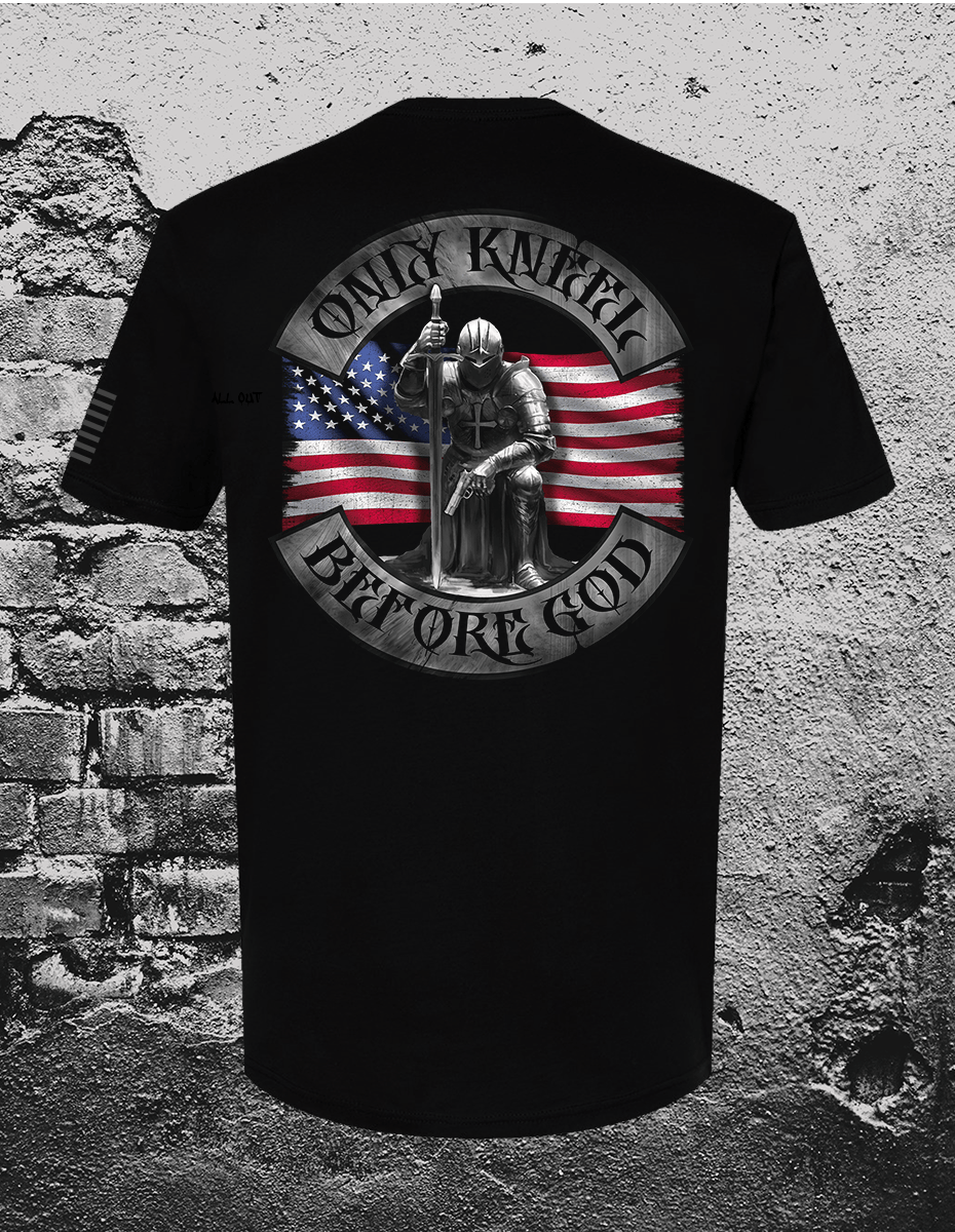 ONLY KNEEL BEFORE GOD (USA) T-SHIRT – MIDNIGHT PLATOON